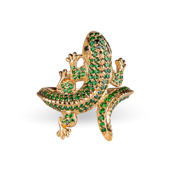 Gold lizard ring - ring Gecko Ring gold lizard ring reptile gold ring ...