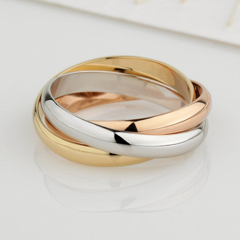 Gold Rolling Ring - 14k gold band 14k gold ring boho escorialjewelry