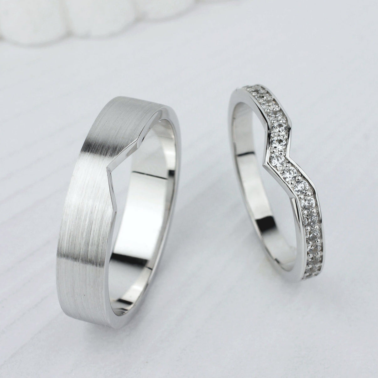 Unique matching wedding bands - couple rings couple wedding bands ...